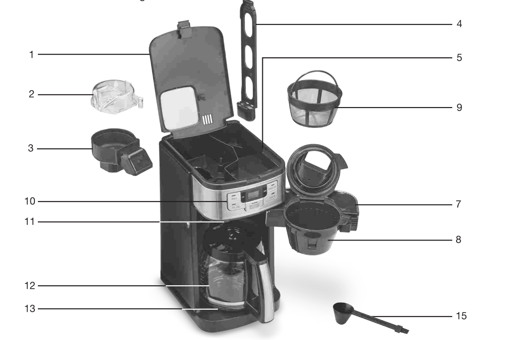 Cuisinart DGB-400 Automatic Grind & Brew 12-cup Coffeemaker User Manual
